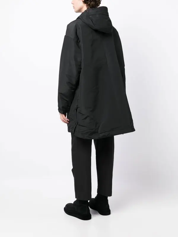 WHITE MOUNTAINEERING Half Zip-up Padded Coat - Black