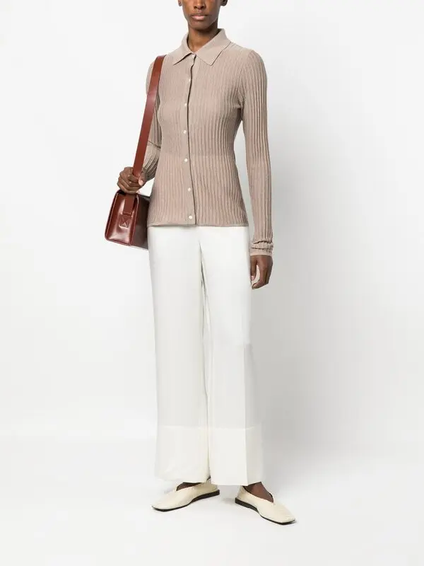 Co Ribbed-knit Cashmere Cardigan