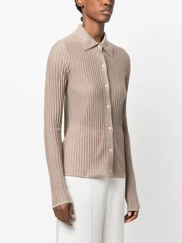 Co Ribbed-knit Cashmere Cardigan