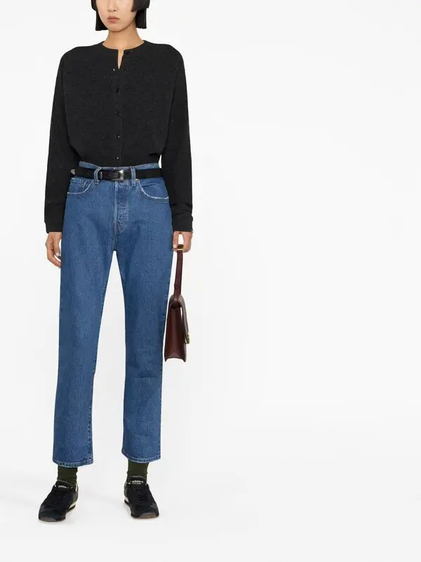 LEVI'S 501 Cropped Straight-leg Jeans - Blue
