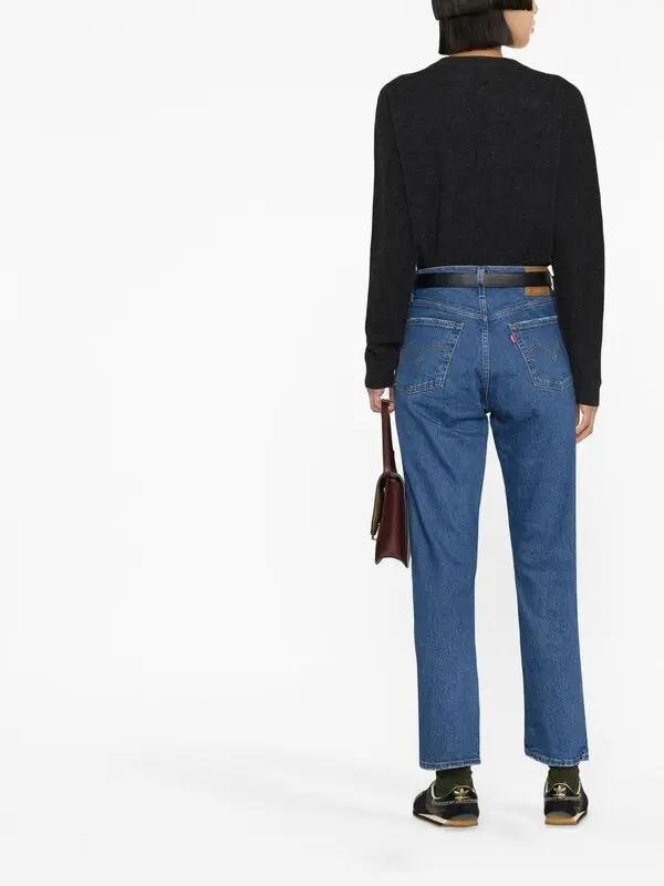 LEVI'S 501 Cropped Straight-leg Jeans - Blue
