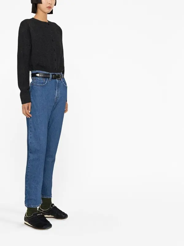 LEVI'S 501 Cropped Straight-leg Jeans - Blue