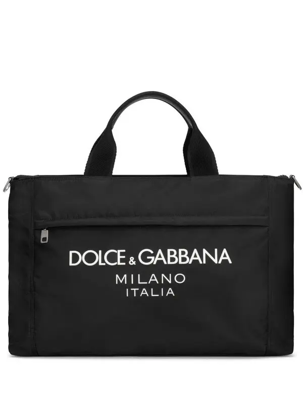 Dolce & Gabbana Logo-lettering Holdall - Black