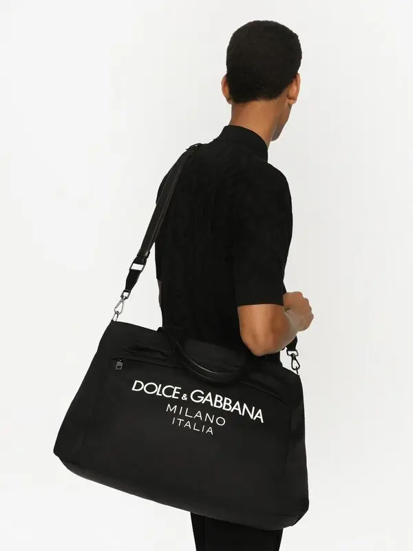 Dolce & Gabbana Logo-lettering Holdall - Black
