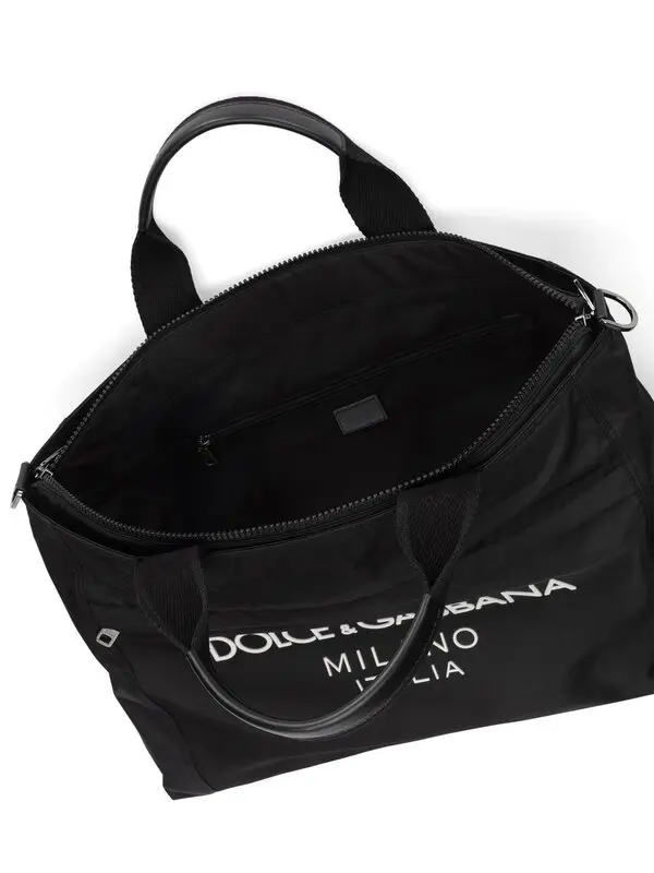 Dolce & Gabbana Logo-lettering Holdall - Black
