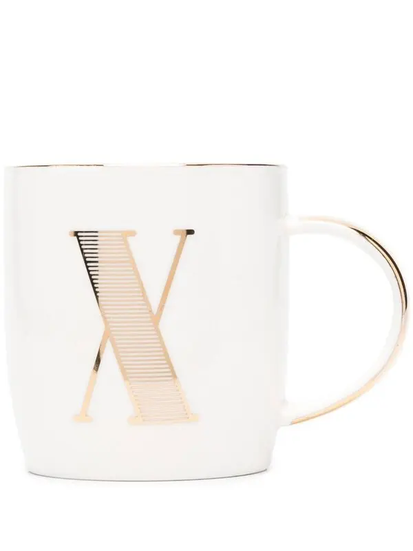 BITOSSI HOME Letter-x Porcelain Mug - White