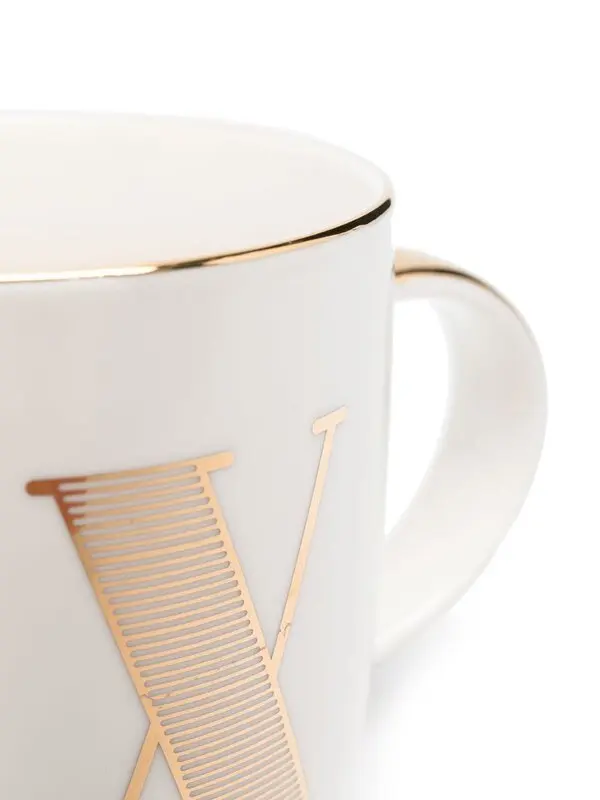 BITOSSI HOME Letter-x Porcelain Mug