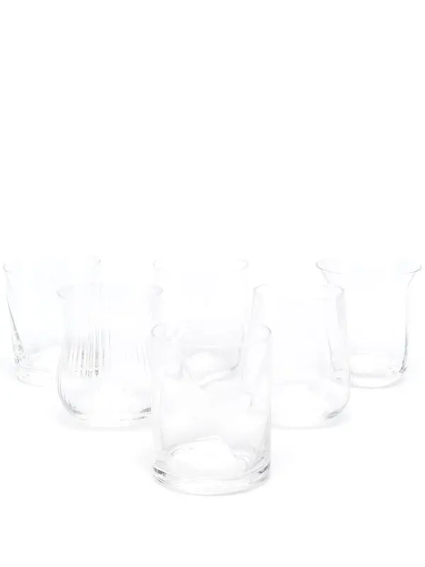 BITOSSI HOME Mixed Shape Tumbler Set-of-six - White