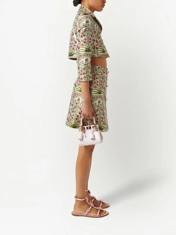 Giambattista Valli Floral Jacquard Mini Skirt
