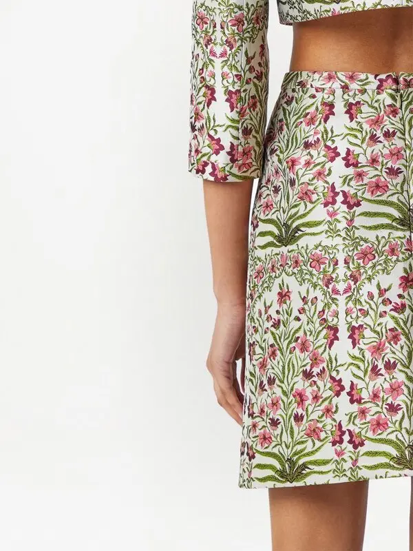 Giambattista Valli Floral Jacquard Mini Skirt