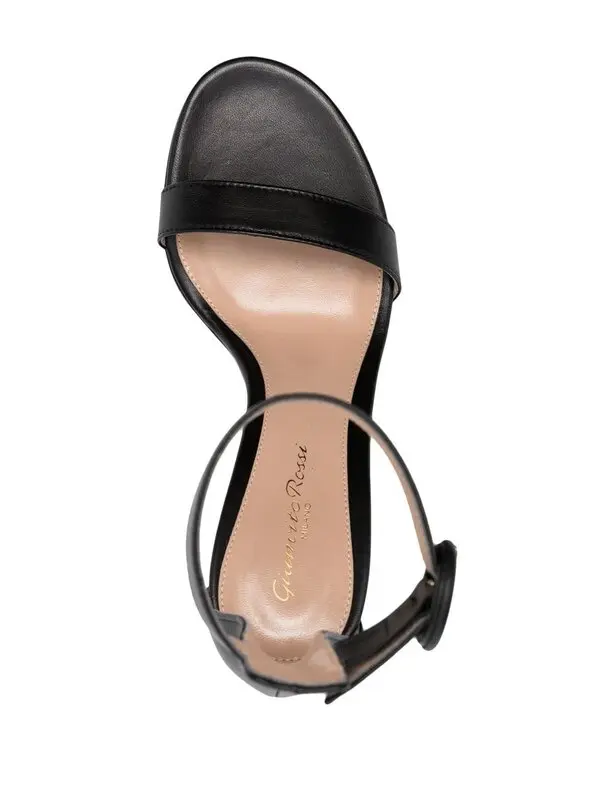 GIANVITO ROSSI Portofino 85mm Leather Sandals - Black