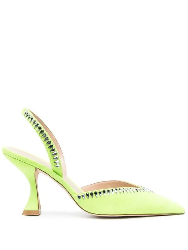 STUART WEITZMAN Gemcut Xcurve Slingback Pumps - Green