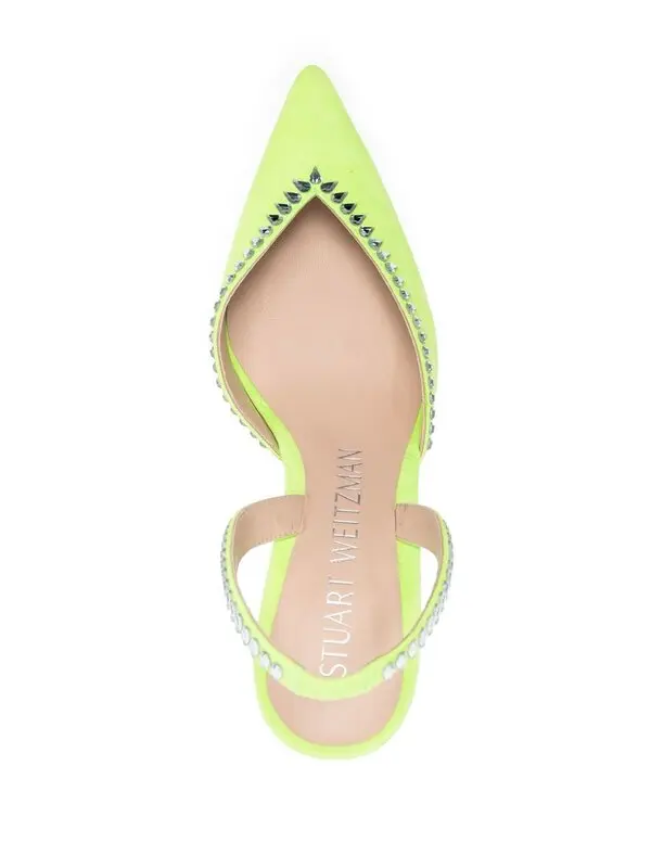 STUART WEITZMAN Gemcut Xcurve Slingback Pumps - Green