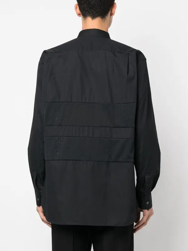 Comme Des Garçons Panelled Long-sleeved Shirt