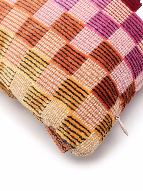 Missoni Checkered Print Cushion