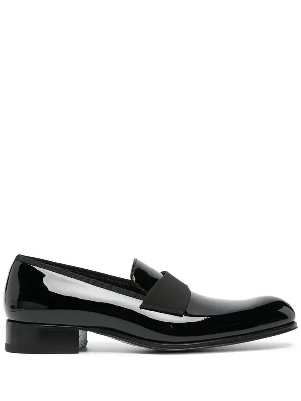 TOM FORD Patent-finish Leather Loafers