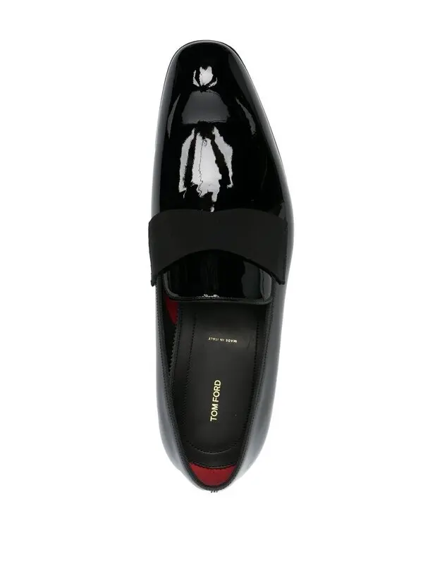 TOM FORD Patent-finish Leather Loafers