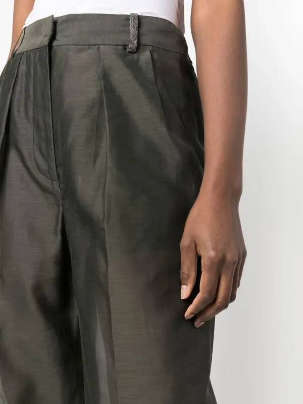 Fabiana Filippi Pleated Straight-leg Trousers