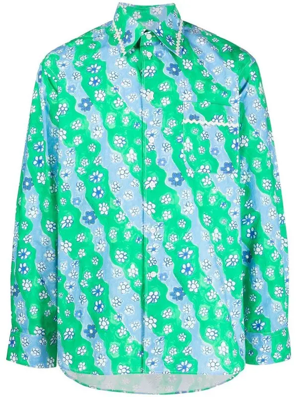 Marni Cotton Floral-print Shirt