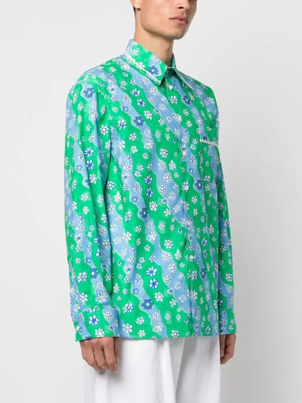 Marni Cotton Floral-print Shirt