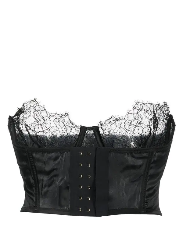 MAISON CLOSE Lace-detail Bustier Bra