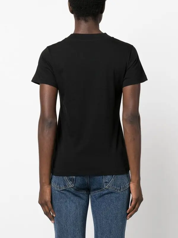 Stella McCartney Dandelion Logo-print T-shirt - Black