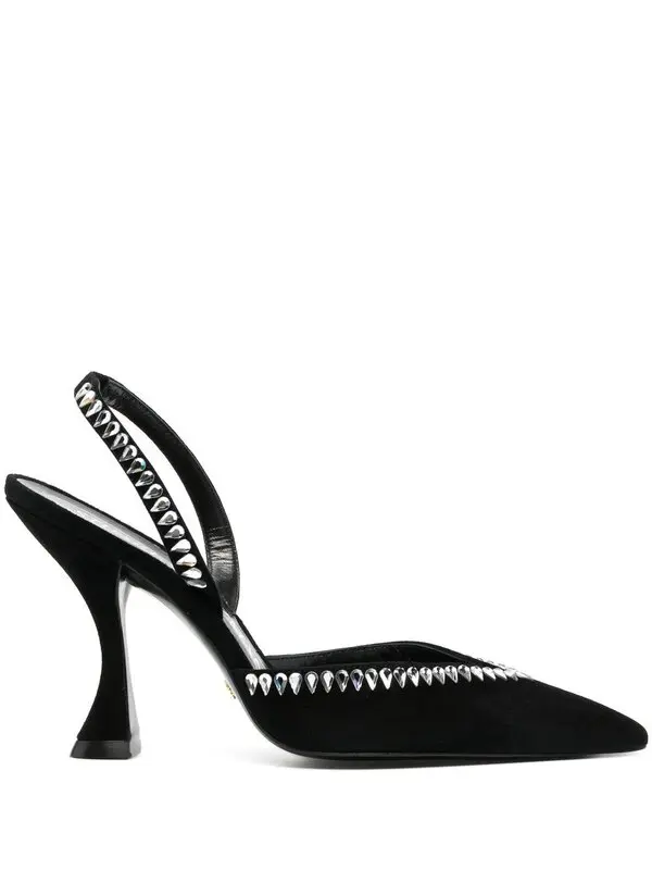 STUART WEITZMAN Gem-detail 105mm Pointed Pumps - Black