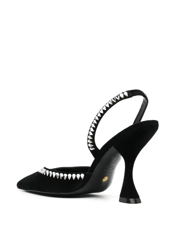 STUART WEITZMAN Gem-detail 105mm Pointed Pumps - Black