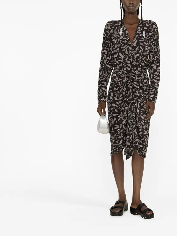 MARANT ETOILE Danalia Wrap Midi Dress