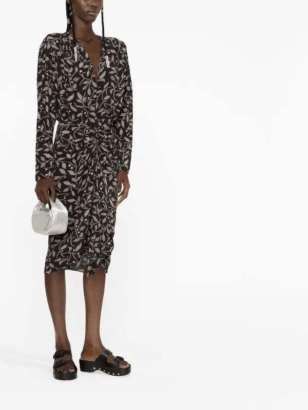 MARANT ETOILE Danalia Wrap Midi Dress