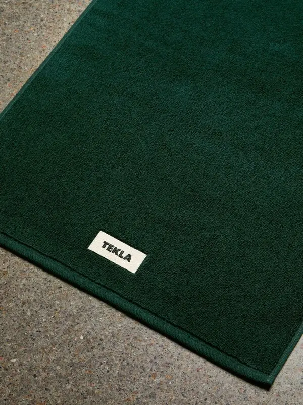 TEKLA Logo-patch Bath Mat - Green