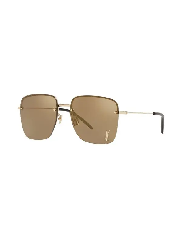 Saint Laurent Monogram Frameless Sunglasses - Gold