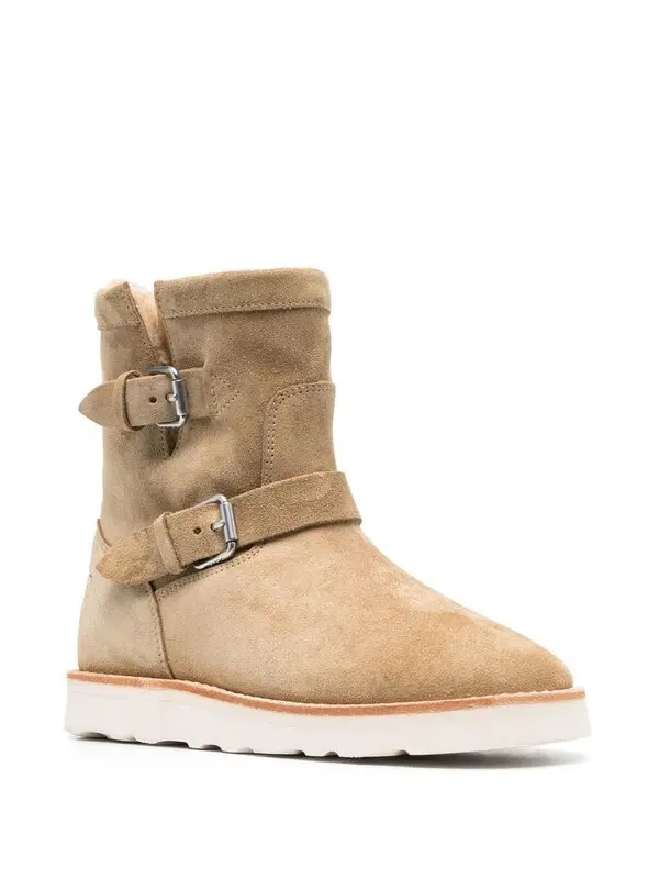 Kenzo Buckle-detail Suede Boots