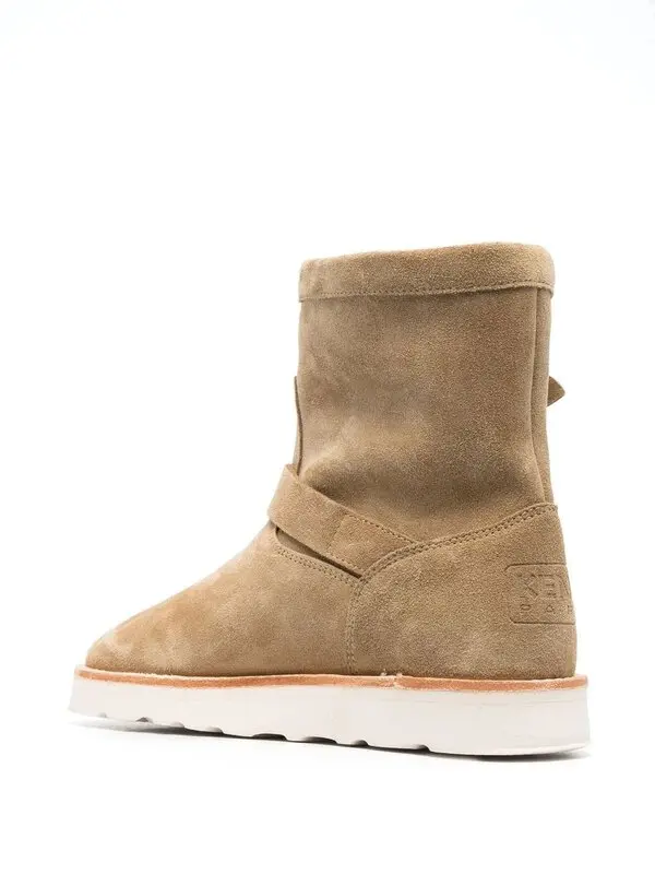 Kenzo Buckle-detail Suede Boots