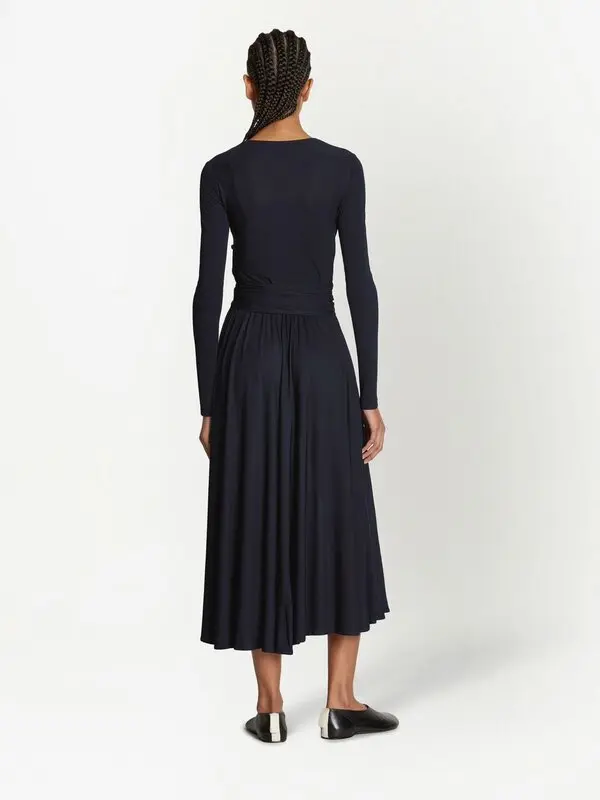 Proenza Schouler White Label Knot-detail V-neck Dress - Black