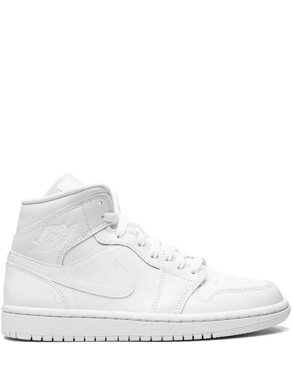 JORDAN Air 1 Mid Triple Sneakers - White