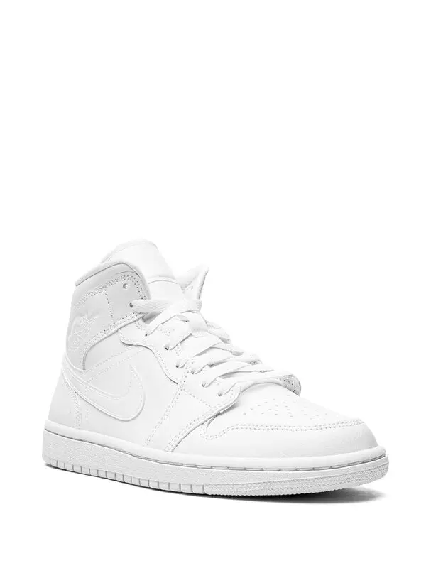JORDAN Air 1 Mid Triple Sneakers - White