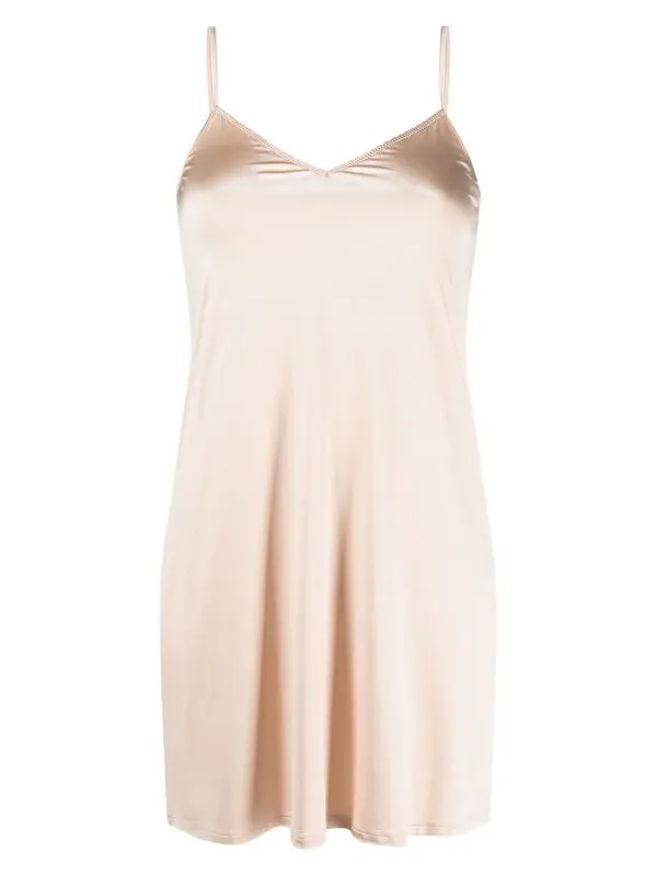 Hanro V-neck Sleeveless Nightdress - Neutrals