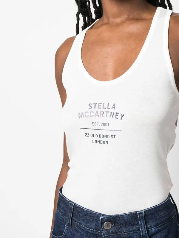 Stella McCartney Logo-print Racerback Top