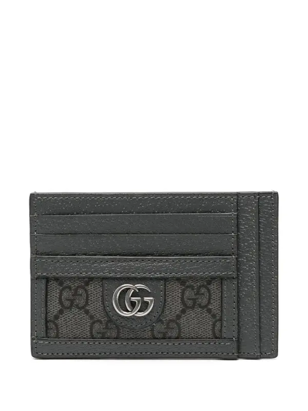 Gucci Ophidia Gg-canvas Cardholder - Grey