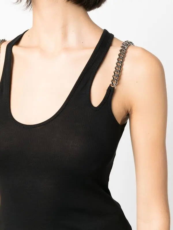 Stella Mccartney Falabella Chain Top - Black | Editorialist