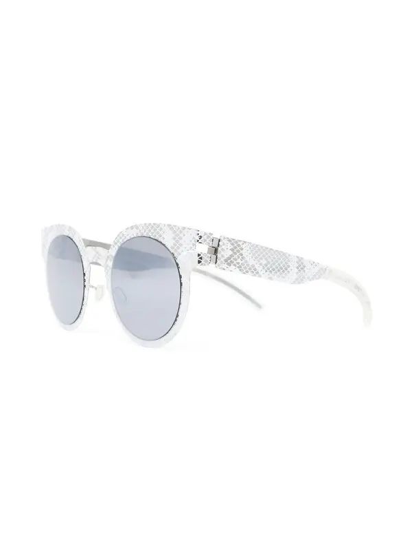 Mykita Python-print Wayfarer Sunglasses