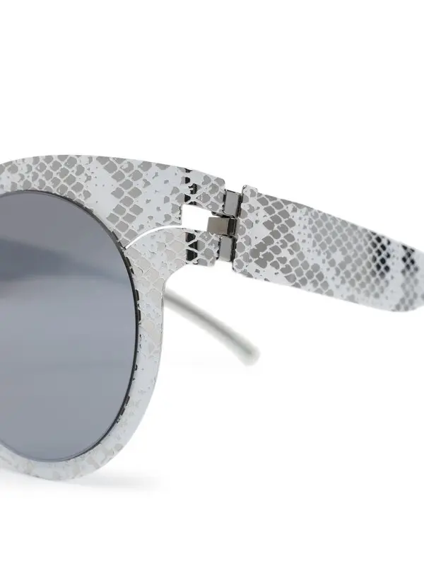 Mykita Python-print Wayfarer Sunglasses