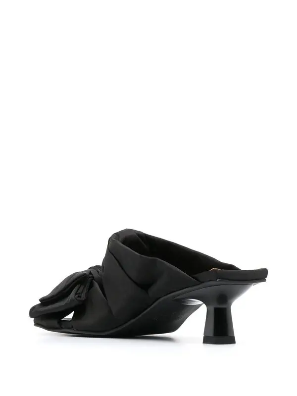 GANNI Bow 60mm Sandals - Black
