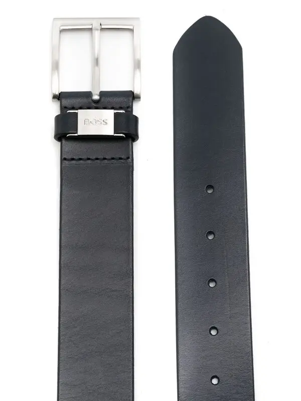 BOSS Logo-plaque Leather Belt