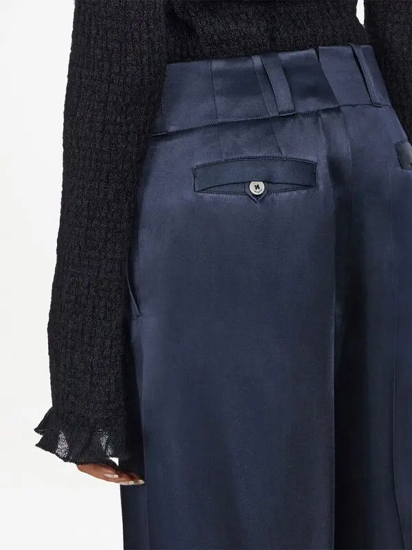 FERRAGAMO Silk Wide-leg Trousers