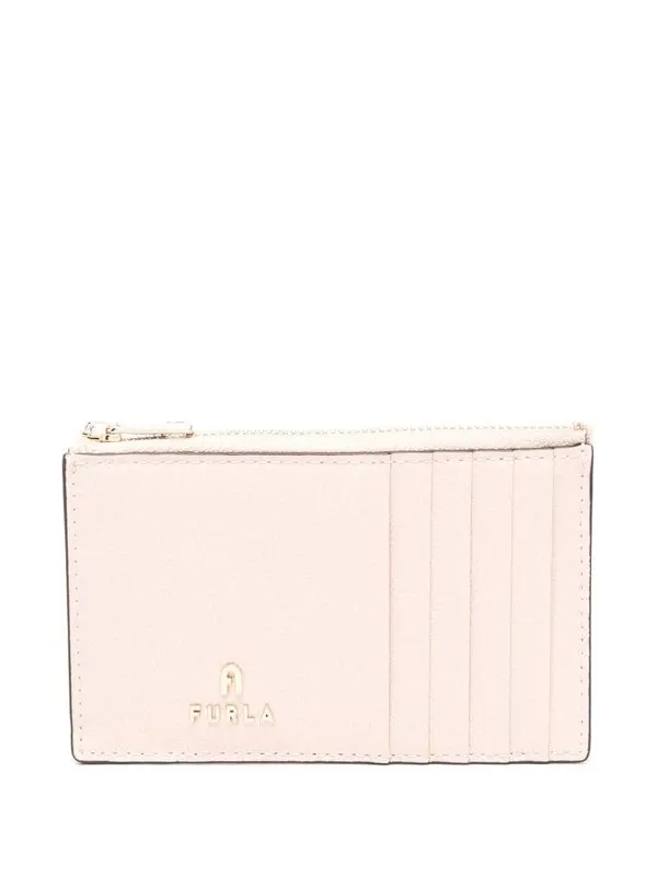 Furla Leather Cardholder Wallet - Neutrals