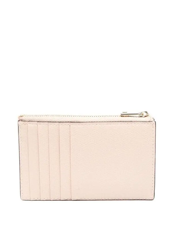 Furla Leather Cardholder Wallet - Neutrals