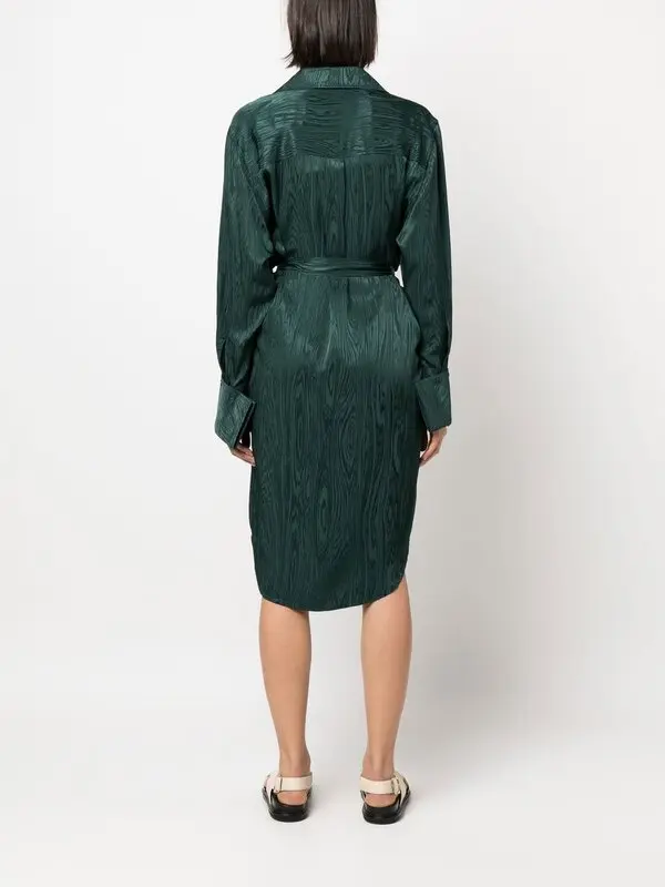 HOLZWEILER Metallic-sheen Shirt Dress