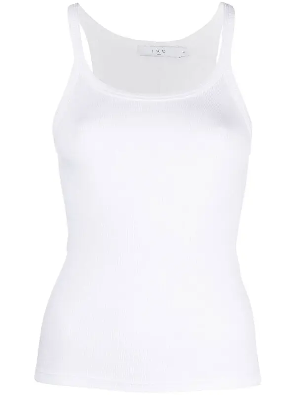 IRO PARIS Spaghetti-straps Cotton Top - White